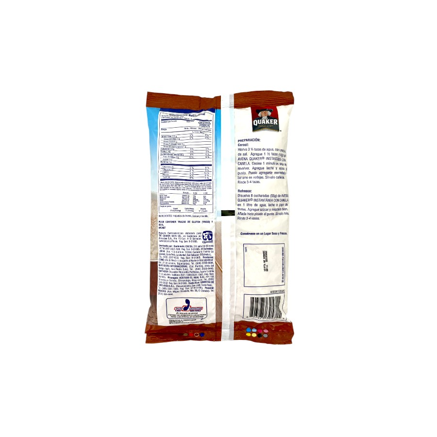 Avena Quaker Instantanea Canela